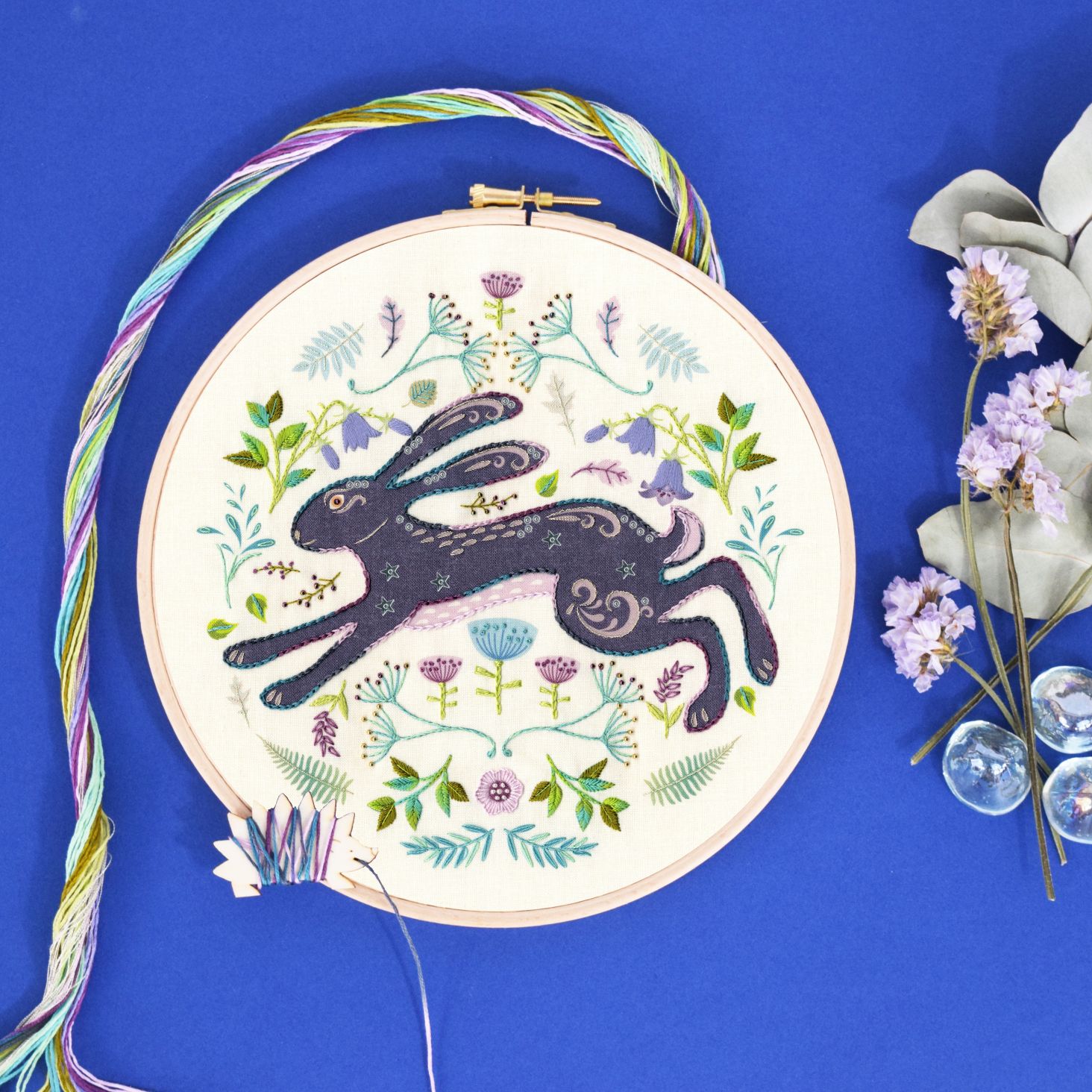 Folk Art Embroidery - Folk Hare | Bothy Threads