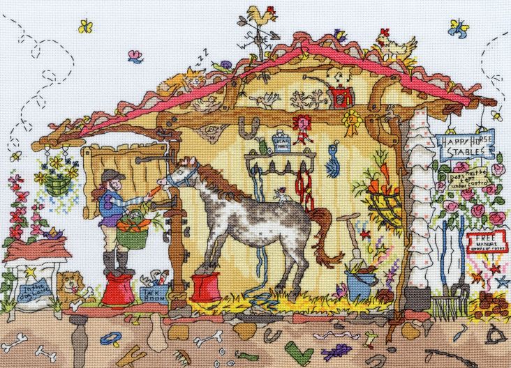 Cut Thru' Stable - Chart Download | Bothy Threads