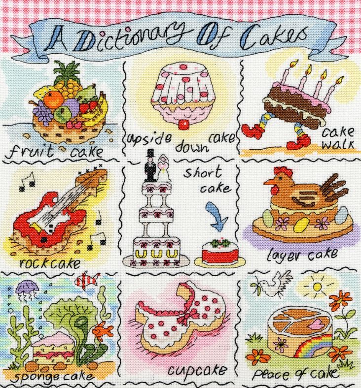 Dictionary of Cakes - Chart Download | Bothy Threads