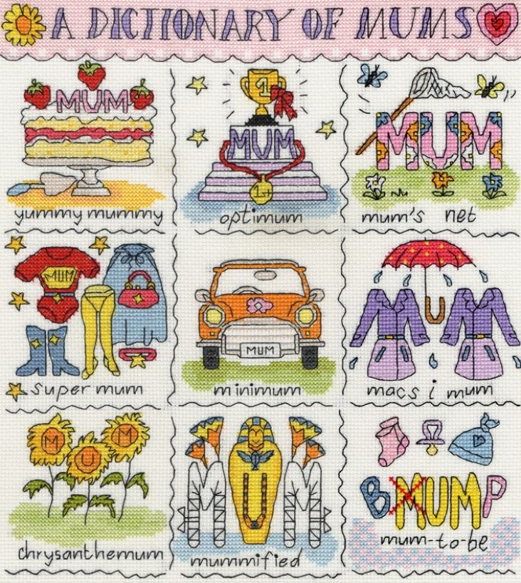 Dictionary of Mums - Chart Download | Bothy Threads