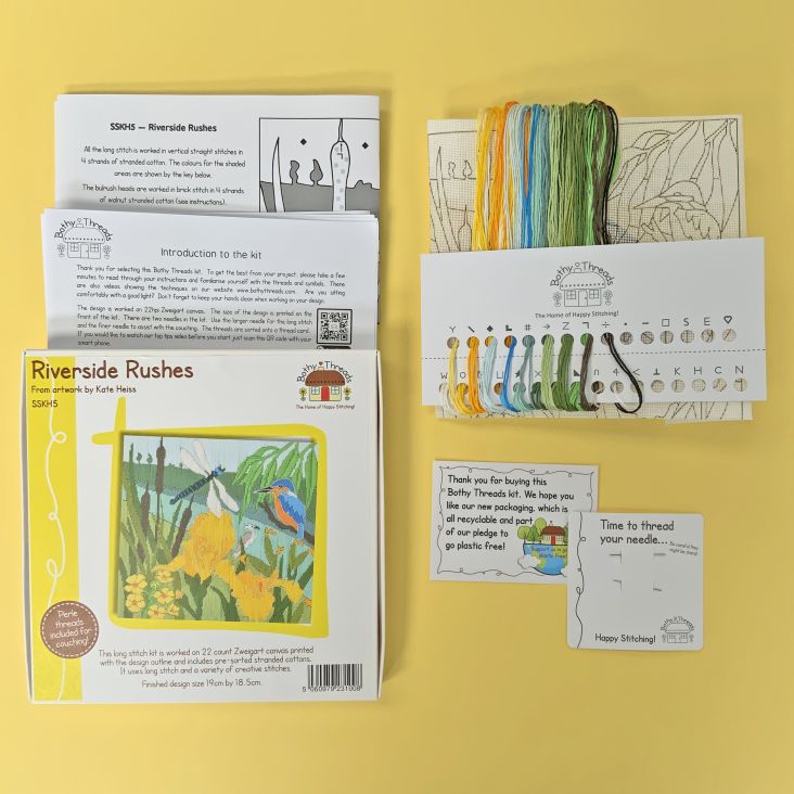 Silken Scenes - Riverside Rushes (Long Stitch) | Bothy Threads