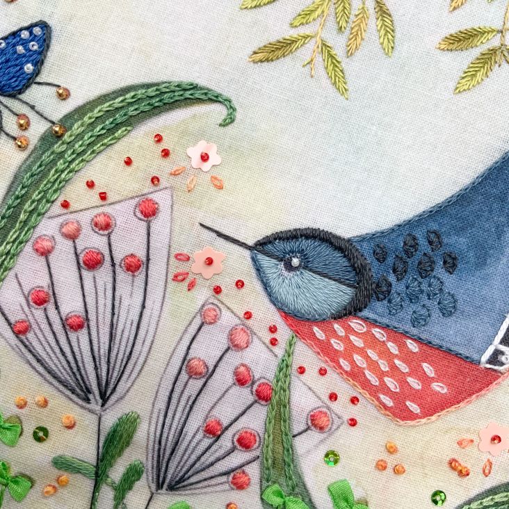 Flights Of Fancy Embroidery - Nuthatch | Bothy Threads