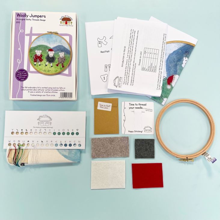 Felt Embroidery - Woolly Jumpers | Bothy Threads