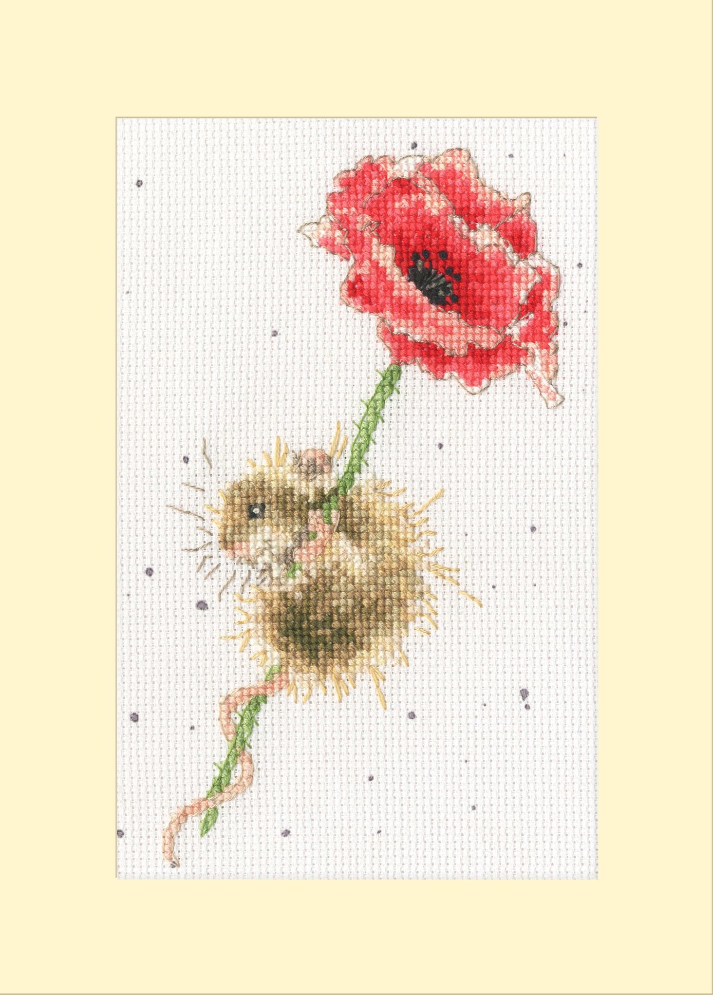 Poppy Mouse - Thread & Fabric Pack | Bothy Threads