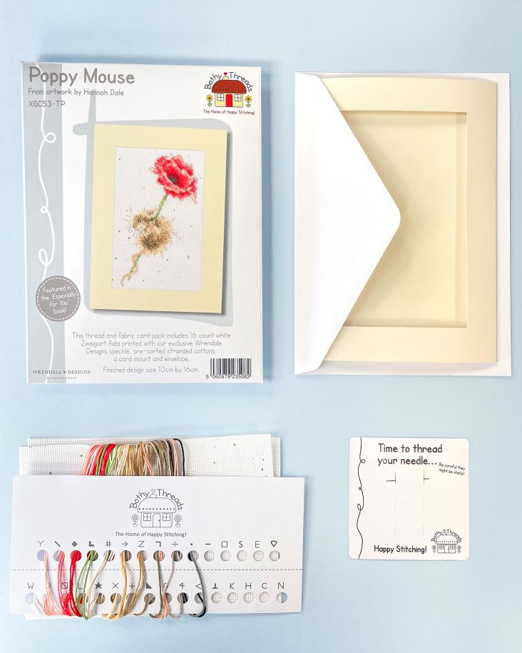 Poppy Mouse - Thread & Fabric Pack | Bothy Threads