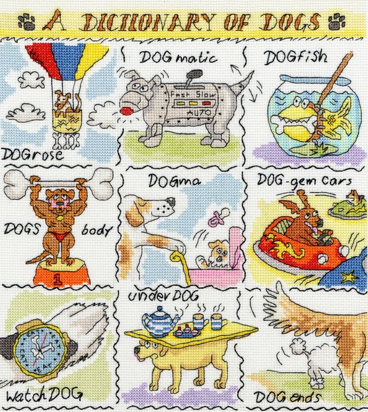 Dictionary of Dogs - Chart Download | Bothy Threads