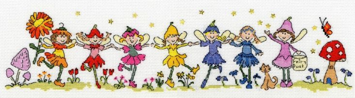 Row of Fairies - Chart Download | Bothy Threads