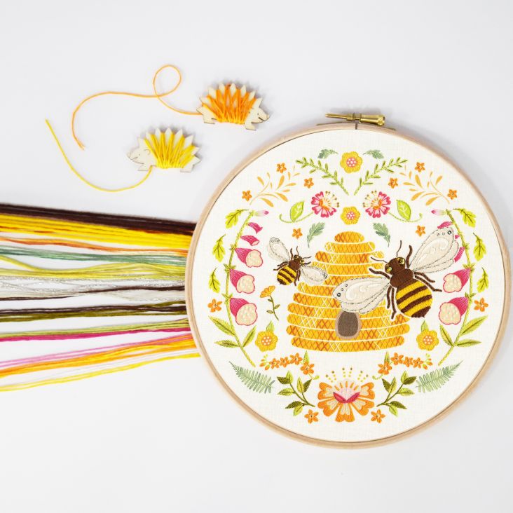 Folk Art Embroidery - Folk Bees | Bothy Threads