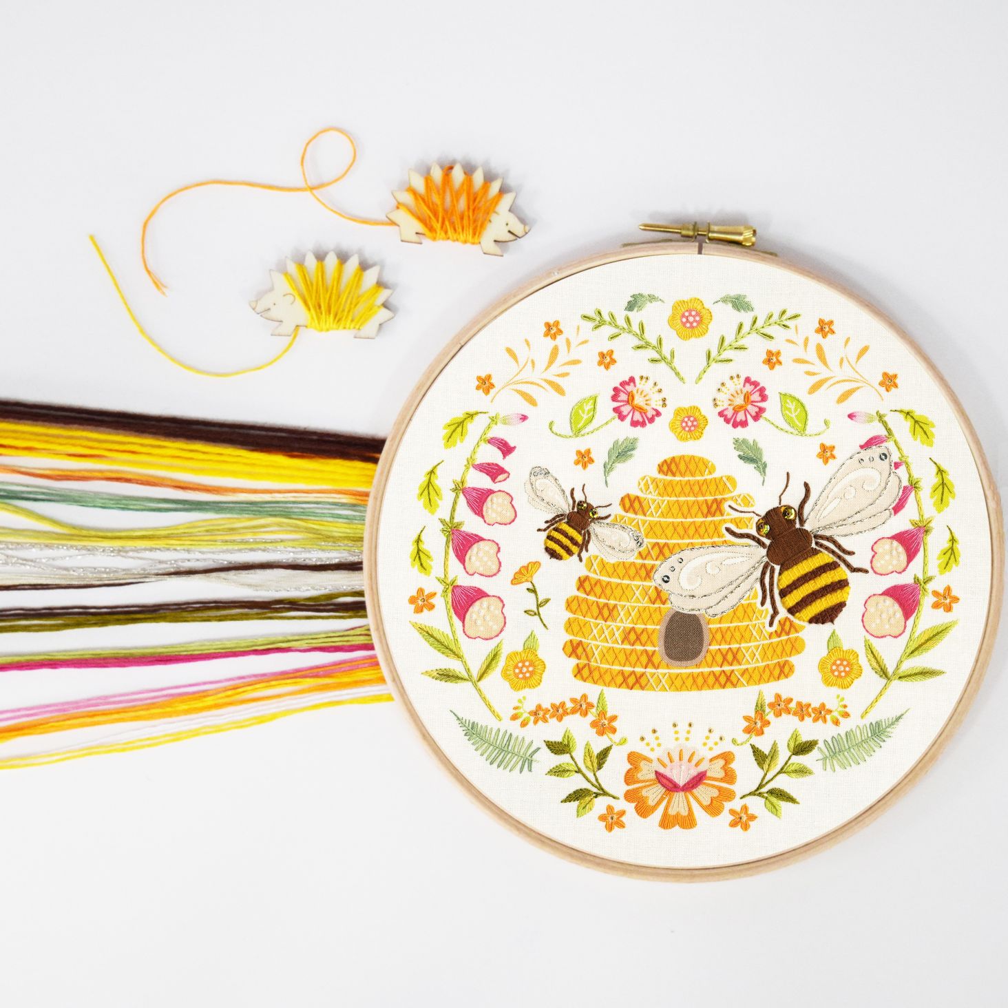 Folk Art Embroidery - Folk Bees | Bothy Threads