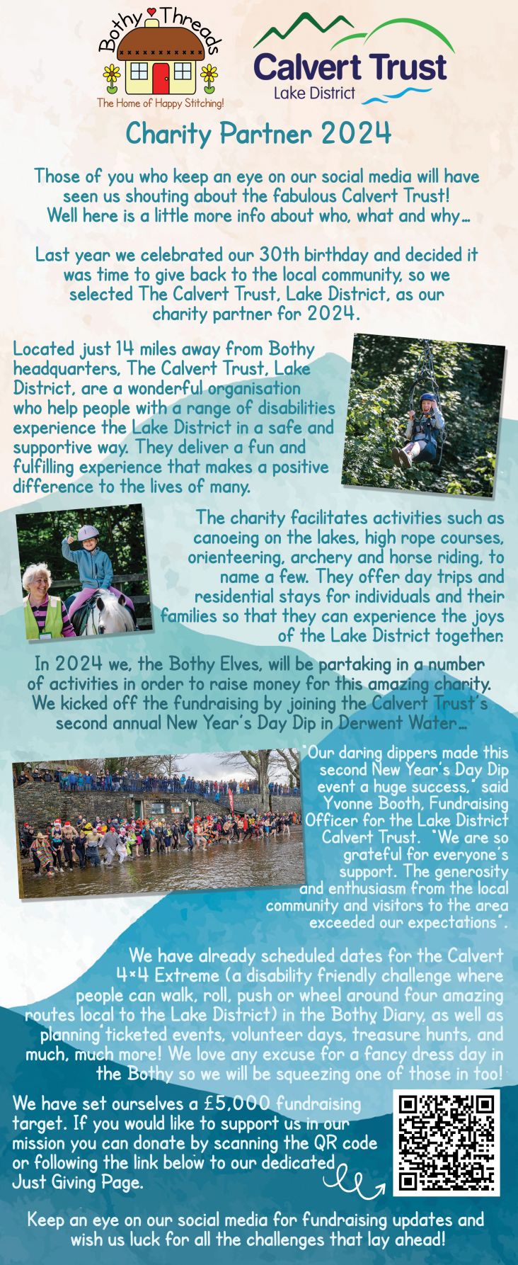 Bothy Threads and The Calvert Trust | Bothy Threads